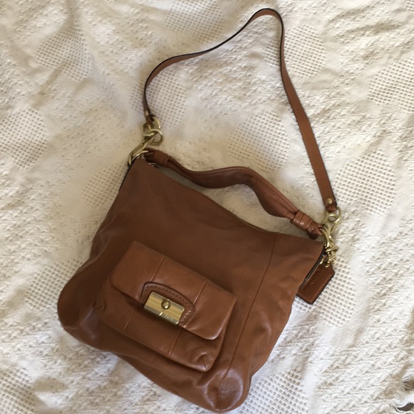 Coach | Bags | Coach Shoulder Handbag Cognac Brown | Poshmark